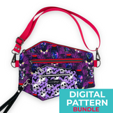 Drac Pack Bundle: Hip Bag and Mini Wristlet Sewing Patterns – K.Azcona ...